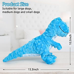 Generic Dog Squeaky Toys for Small, Medium and Large Dogs, Tug of War Dog Plush Toys with Cotton Material and Crinkle Paper, Relieve Boredom/Keep Them Busy, Blue