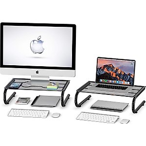 Simple Houseware Mesh Monitor Stand Riser - 2 Pack