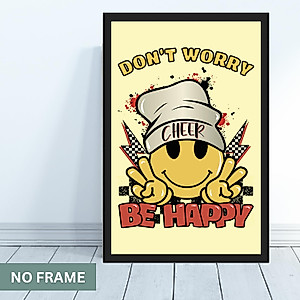 Retro Wall Art for Room Aesthetic, Cute Posters, Cute Wall Decor, Retro Wall Decor, 70 Room Decor, Retro Poster for Kitchen, Bedroom, Dorm Room, Apartment (Unframed)