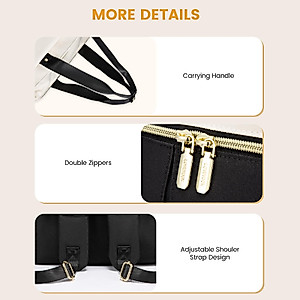 LOVEVOOK Diaper Bag Backpack with Insulated Pockets, Changing Pad, Pacifier Case - Anti-Theft Travel Bag for Women