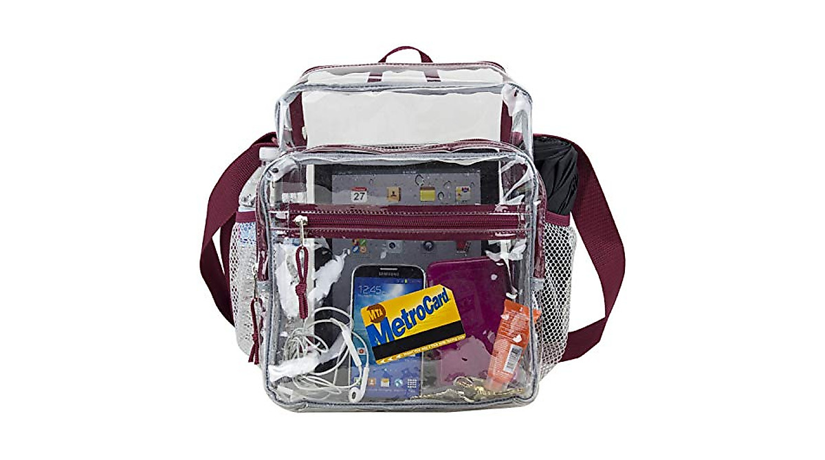 Eastsport Clear Bag - Stadium Approved, Durable, Stylish