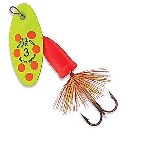 Blue Fox Vibrax Bullet Fly Tackle, Fluorescent Yellow/Fluorescent Red, 3,VBF3252