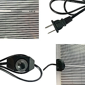 APlayfulBee Reptile Heat Pad, Adjustable Temperature Control Lizard Terrarium Heating Mat for Small Animals Snake Turtle Bearded Dragon Gecko and Plant (15W)