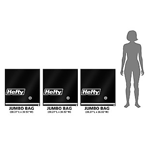 Hefty MAX Shrink-Pak Vacuum Storage Bags – Max Strength Tear-Proof Bags For Clothes, Pillows, Towels, Blankets & More – Space Saver Suction Sealer Bags for Home – 3 Jumbo, 30 x 36 Inches