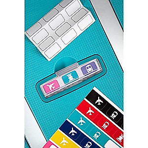 Samsonite S'Cure Hardside Luggage with Spinner Wheels, Aqua Blue, Checked-Large 28-Inch