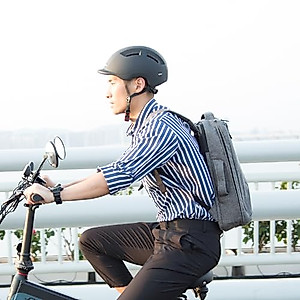 Adult Men Women Bike Helmet with Integrated Taillight for Urban Commuter Cycling Scooter E-Bike Skateboard