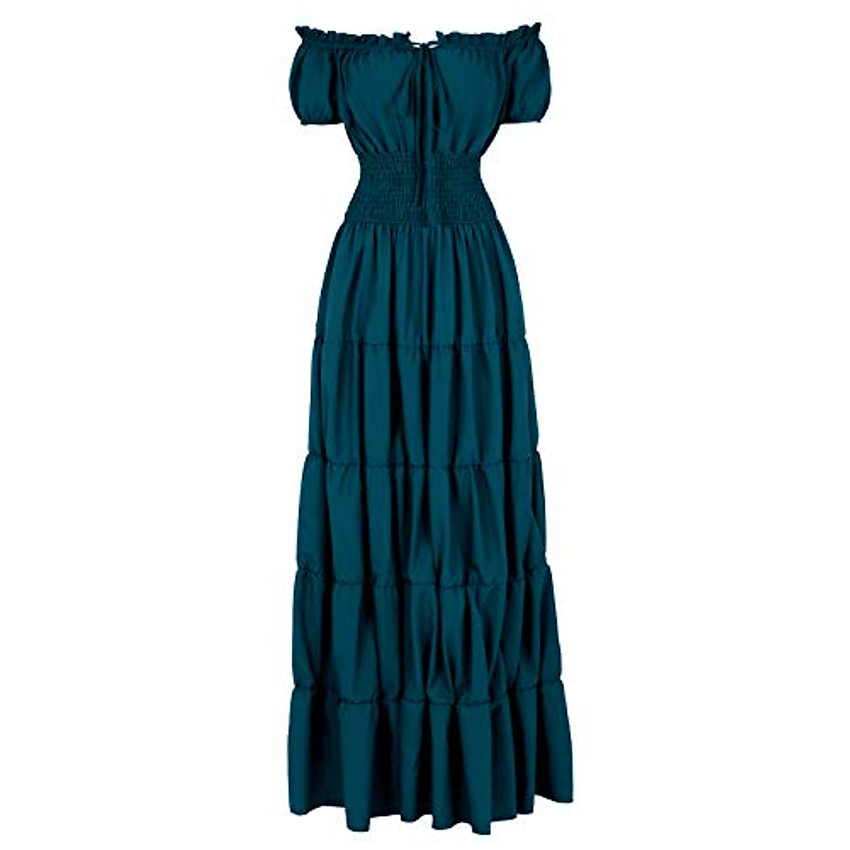 JWSOI Irish Fairy Renaissance Dress Pirate Costume Women Medieval Chemise Dress Renaissance Costumes For Women Ren Faire Peasant Dress Dark Green