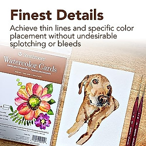 Strathmore Cards & Envelopes 5"X6.875" 10/Pkg-Watercolor -105015