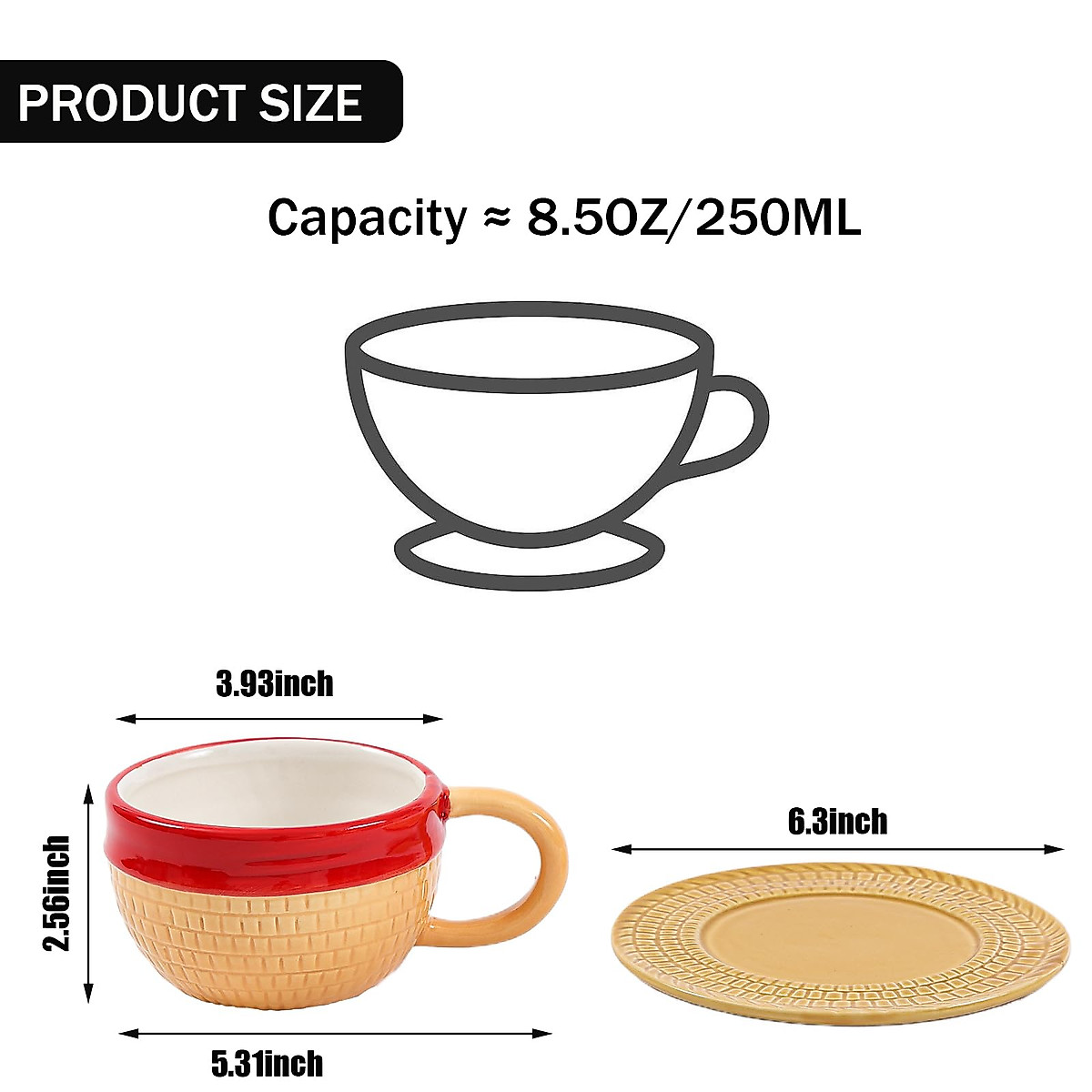 DRZYJ Novelty Creative Anime One Piece Fun Coffee Mugs Ceramic Coffee Tea Milk Cup Office Cup Gift for Adults Kids Birthday