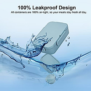 Versatile Spill Proof Bento Box, 2045ml Wheat Straw Lunch Bento Box 5-Compartment Lunch Container +Utensil Case Set, Unbreakable BPA-Free Lunch Box, Easy Open for School, Work, Picnic -Green