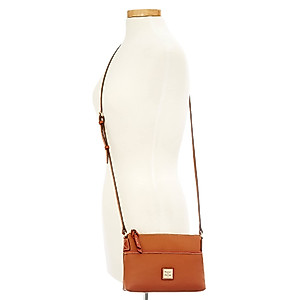Dooney & Bourke Handbag, Pebble Grain Ginger Pouchette Crossbody - Caramel
