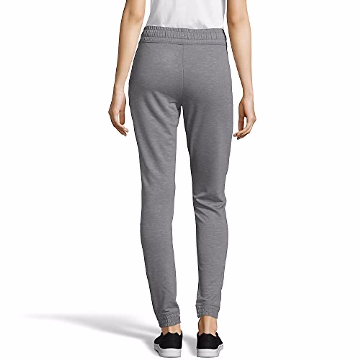 Hanes Womens Jogger With Pockets Athletic-sweatpants, Dada Grey Heather, Large US