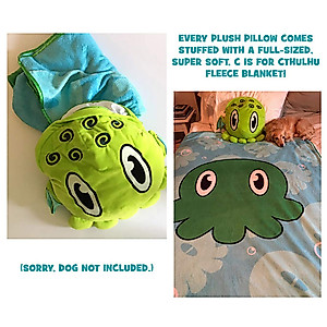 C is for Cthulhu Blanket-Stuffed Plush Pillow