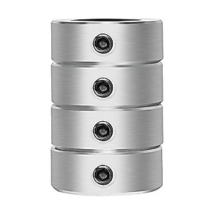 AZSSMUK 5/8" Bore Solid Steel Style Zinc Plated Set Screw Shaft Collars for Lawn Tractor,Garage Doors