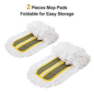 36" Microfiber Mop Pads 2 Pieces Just Fit CLEANHOME Industrial Dust Mop: B08R3F1ZZM,Green