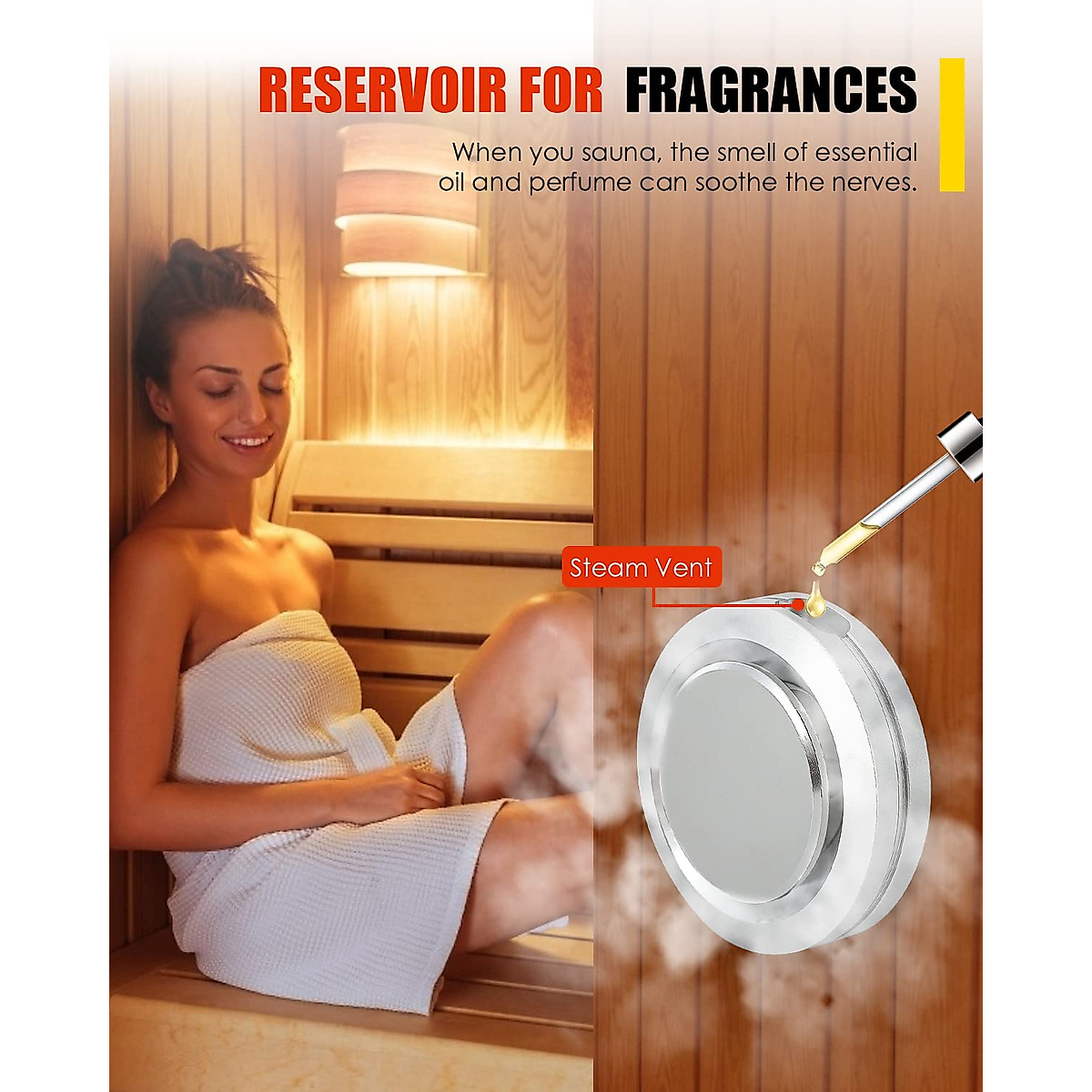 LEIRUO 10.5KW Commercial Self-Draining Steam Generator Shower System Home Steam Bath Spa Generator 30 min to 12 Hours Auto Drain 95-131℉ for Suitable Space Heating 10.5 m³/371 Cubic feet (10.5KW)