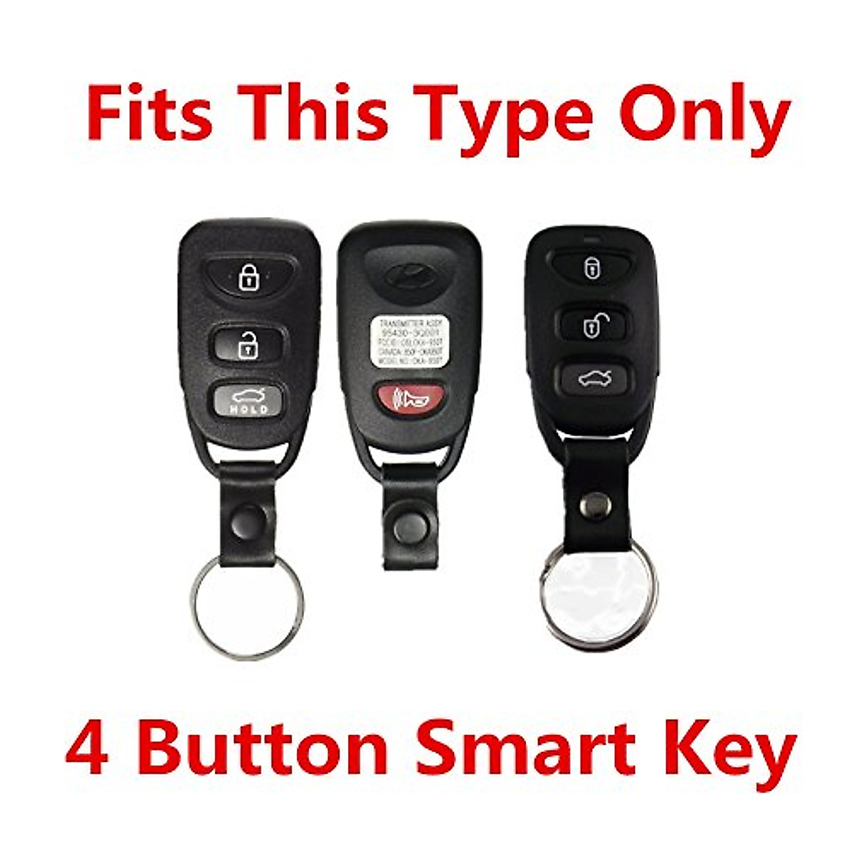 Rpkey Silicone Keyless Entry Remote Control Key Fob Cover Case protector Replacement Fit For Hyundai Accent Elantra Sonata Kia Optima Rondo Spectra 95430-2G202 95430-3X500 95430-3K200