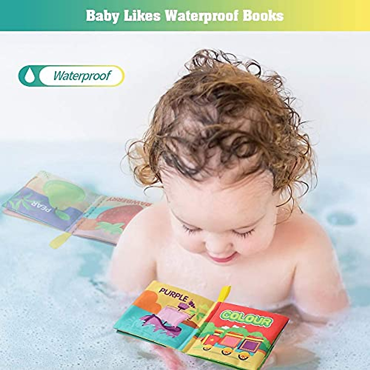 Baby Soft Book Cloth Books, Touch and Feel Books Early Education Toys for Babies, Infant Books Bath Book Christmas Toys Gifts for 0-3 3-6 6-12 12-18 Months 1-2 Year Old Boys Girls (Set of 7)