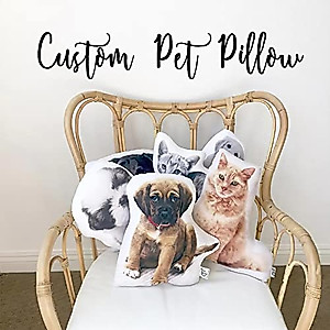 Seamaid Custom Pillows with Picture Personalized Pet Pillow Custom Pillow Gift for Dog Cat Lover Memorial Gifts - 20 inch