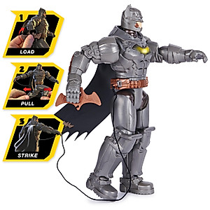 DC Comics, Battle Strike Batman 12-inch Action Figure, 5 Accessories, 20+ Sounds, Collectible Kids Toys for Boys and Girls Ages 3 and Up