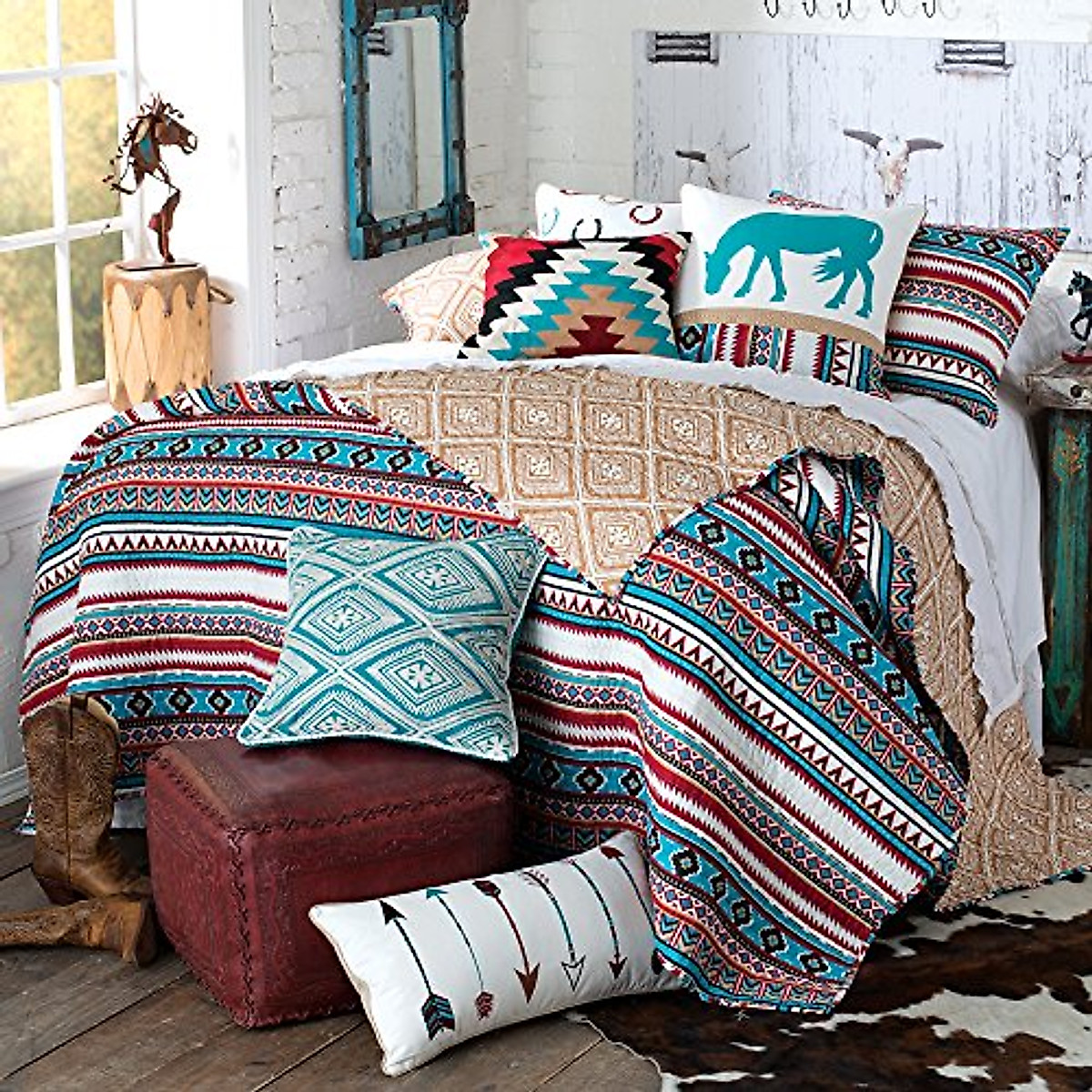 Rod's Montana Crewel Stitch Embroidery Pillow