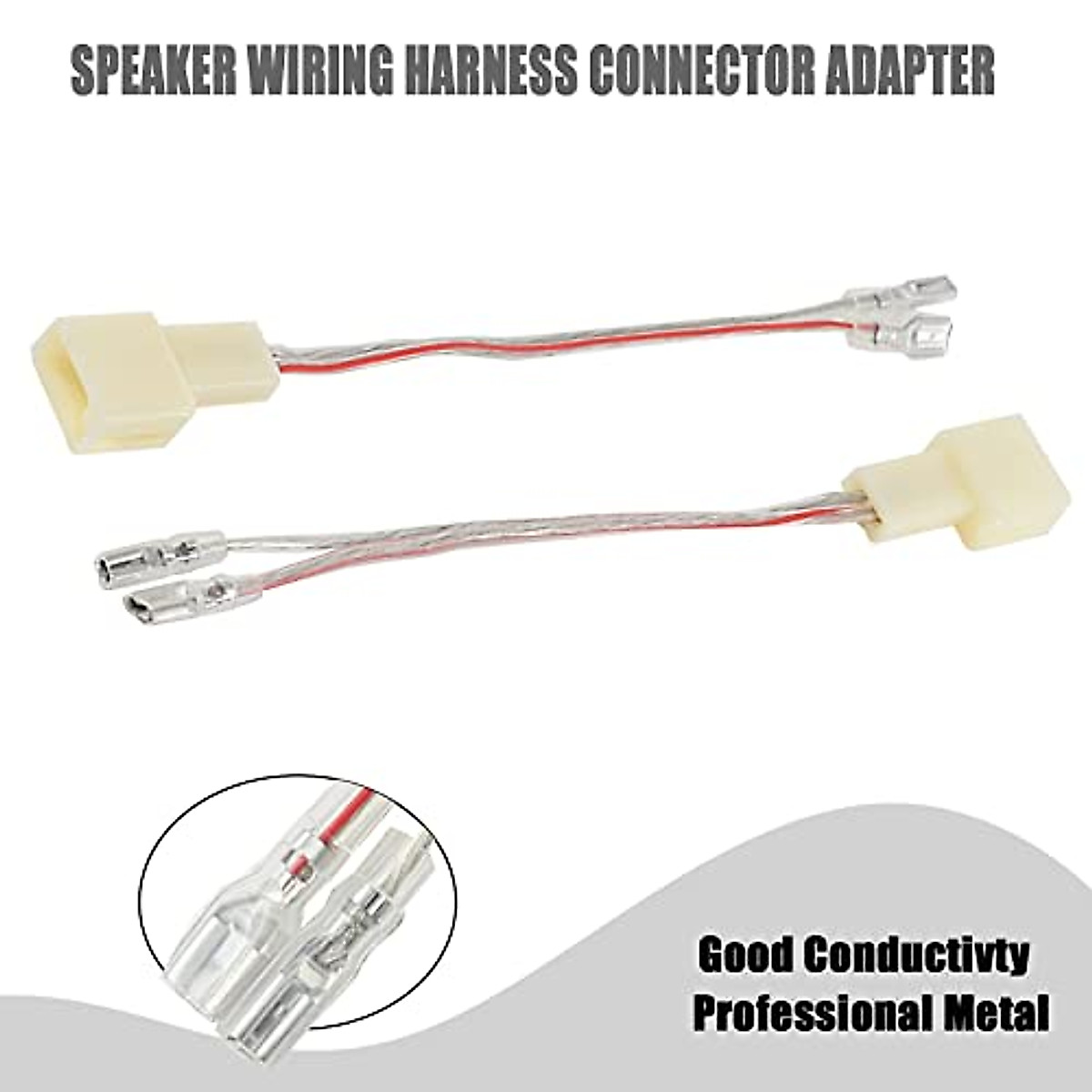 RED WOLF Replacement for 2000-2019 Toyota and Scion, Camry, 4Runner, Subaru 2012-2019 Car Door Speaker + Dash Tweeter Wire Adapter Connector Harness