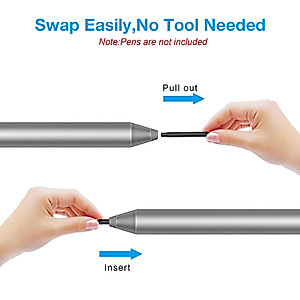 HB Pen Tips, Original Refill Replacement for Microsoft Surface Pen Model 1776(EYU-00009)，Surface Pro 4 Pen - 3Pack