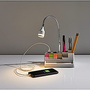 Adesso LED Charging Station Desk Lamp