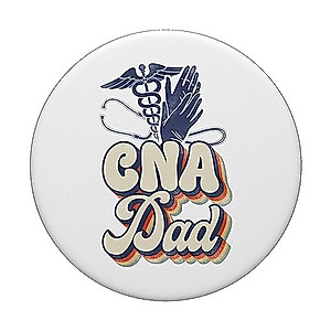 CNA Nurse Certified Nursing Assistant Retro Vintage Cna Dad PopSockets Standard PopGrip