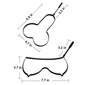 2 Pcs Funny Egg Ring for Frying Eggs, Stainless Steel Non-Stick Egg Fryer Mold Cooker Circles for Cooking, Egg Poacher Kitchen Gadgets, Egg Shaper Pancake Mold, Naughty Gag Gifts Adult Men Women