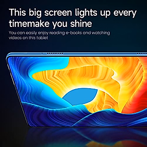 Garsentx 10 Inch Tablet, 6 GB RAM, 256 GB Storage, 1920 X 1200 IPS HD IPS Display, Octa Core Processor, 13 MP Camera, 4G Network Calling 5G WiFi Tablet PC, Bluetooth USB Type C GPS