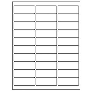 SJPACK 30-up Labels 3000 Stickers 100 Sheets 2.625 x 1 FBA Address Labels White Mailing Labels For Laser and Injet Printers