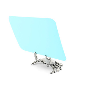 Vagabond House Pewter Metal Crab Place Card Holder/Cheese Markers 1 inch Tall