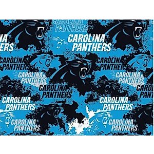 Carolina Panthers Cotton Fabric - NFL Team Logo Cotton Fabric by The Yard, Fat Quarter, Half Yard, 1 Yard, 2 Yard Cuts