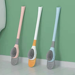 Alipis Car Accessories Cute Duck Toilet Brush with Holder Toilet Bowl Scrubber Handle Soft Cleaning Brush Bathroom Cleaning Tool Toilet Supplies for Hotel Home Office Blue Carpet Cleaner