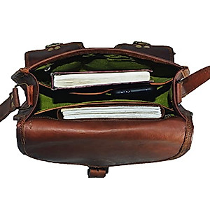 Satchel And Fable Leather Purse Cross body Shoulder Women Handbag I pad Bag