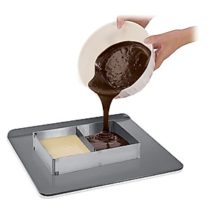 Tescoma adjustable baking frame, rectangular, stainless steel