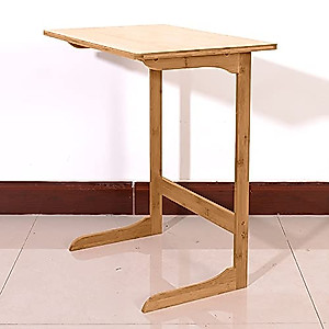 MJWDP Two Colors 60x40x65cm L-Shaped Sofa Side Table Notebook Desk (Color : D)