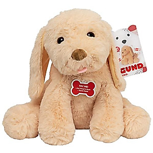 GUND Baby My Pet Puddles Animated Plush, Premium Stuffed Animal Barking Plush Puppy Dog for Ages 1 and Up, Yellow, 12”