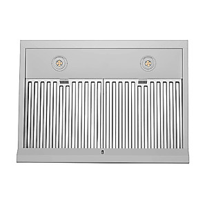 Hauslane 30 Inch - Under Cabinet Range Hood, Matte White Hood, Vent Hood 30 Inches, Stove Vent Hood for Kitchen, Kitchen Vent Hoods 30 Inch with LED - Chef Series PS18