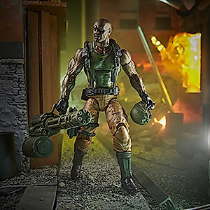 G.I. Joe Classified Series Heavy Artilery Roadblock Action Figure 28 Collectible Premium Toy 6-Inch-Scale with Custom Package Art (Amazon Exclusive)