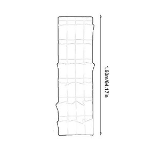 Isabelvictoria 24 Pocket Shoe Organizer Door Hanging Shoes Storage Wall Bag Closet Holder Family Save Space Organizer Home Decoration