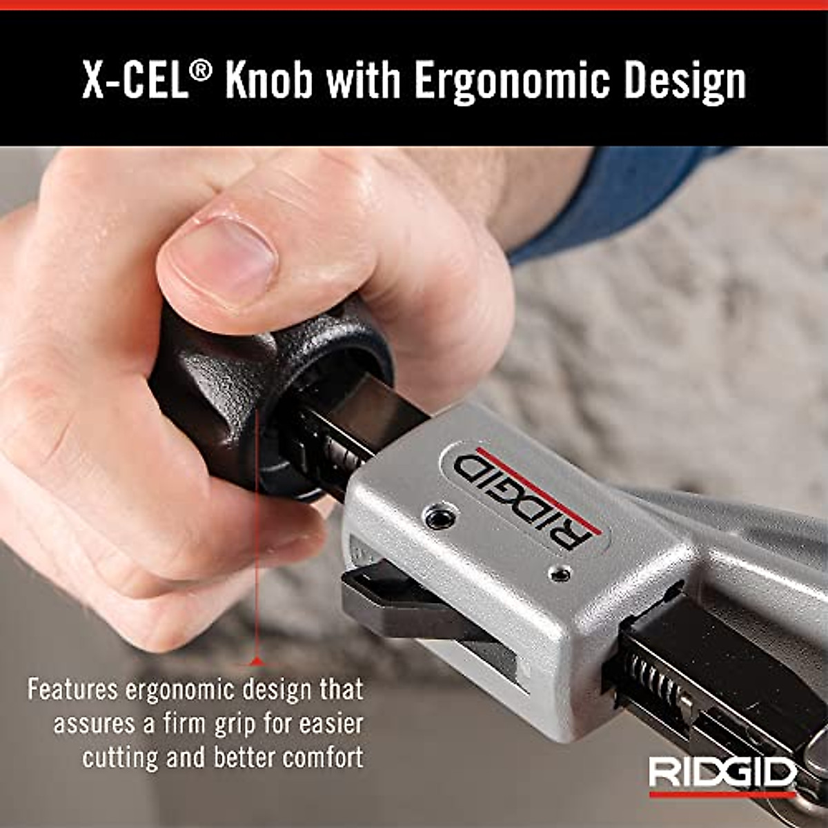 RIDGID 31632 Model 151 Quick-Acting Tubing Cutter with 1/4"-1-5/8" Cutting Capacity, Silver Black