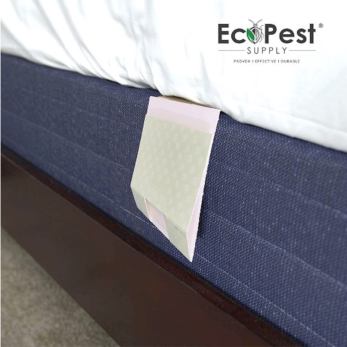 Bed Bug Glue Traps – 20 Pack | Sticky Pest Control Trap and Bed Bug Killer | Adhesive Crawling Insect Interceptors, Trap, Monitor, and Detector for Treatment of Bed Bugs and Other Indoor Pests