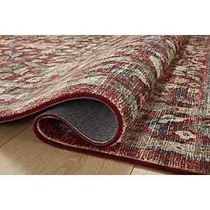 Loloi Rifle Paper Co. x Courtyard Crimson 5'-0" x 7'-6" Area Rug