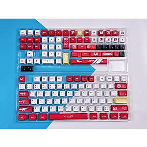 BTNCL CSGO Keycaps Set, PrintStream Bloodsport Dye-Sub XDA Profile PBT Keycap for Gaming Mechanical Keyboard (Color : Bloodsport)