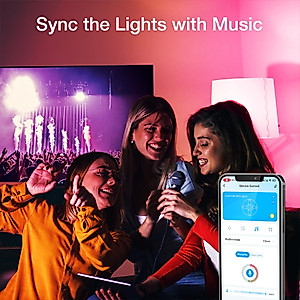 DAYBETTER 12 Pack Smart Light Bulbs, Smart Bulbs That Compatible with Alexa & Google Assistant, Led Color Changing Light Bulbs, Dimmable A19 E26 800LM Multicolor Led Light Bulbs, No Hub Required