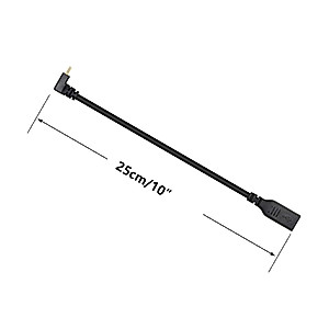 SinLoon USB C Extension Cable Type C Male to Female Short Cable Right Angle 90 Degree USB 3.1 10Gbps Fast Charging 4K HD Video Audio Data Transfer Cord for Laptop & Tablet & Mobile Phone (-)