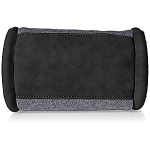 Danielle Nicole Womens Brigit Wool Blend Mini Bucket Handbag Gray Small