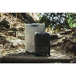 Enkloze KLASIK Aluminum Carry-On Suitcase - Spinner 100% Aluminum TSA Approved (Suitcase - 24", Silver)